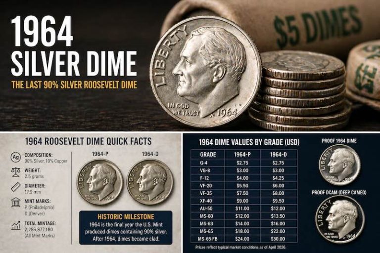 At a Glance: 1964 Roosevelt Dime — The Last Silver Year ...