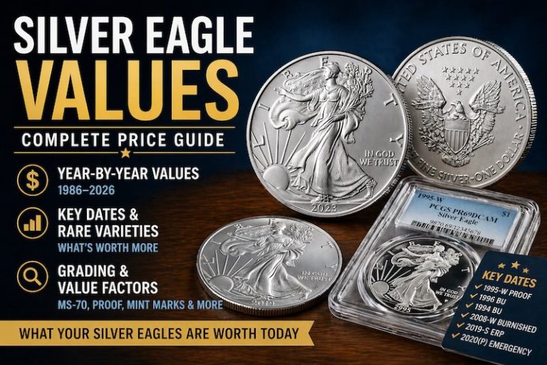 silver eagle values Archives - FindBullionPrices.com