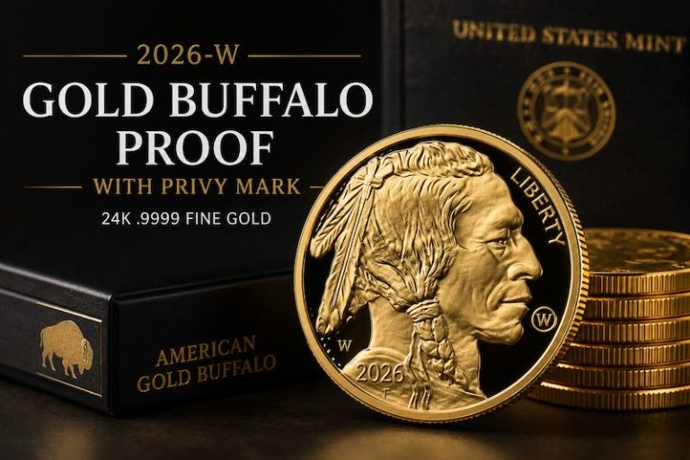2026-W Proof Gold Buffalo: First Dual Date, First Privy Mark, 15,000 ...