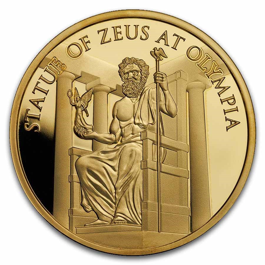 Buy 1 oz Gold - 7 Wonders of the World: Statue of Zeus at Olympia ...