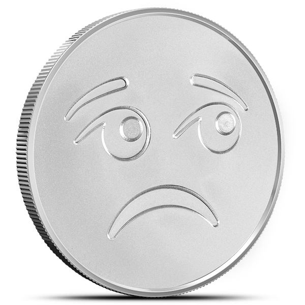 Compare 1 oz Silver Round Sadface Emoji dealer prices