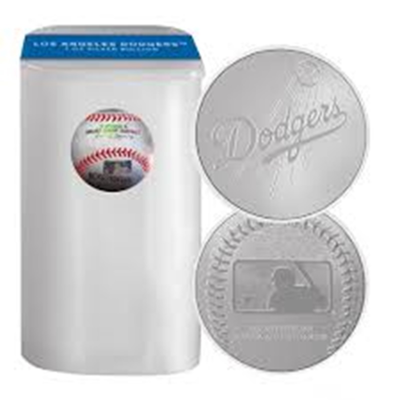 Compare 1 Oz Silver Round - Los Angeles Dodgers Official Major League ...
