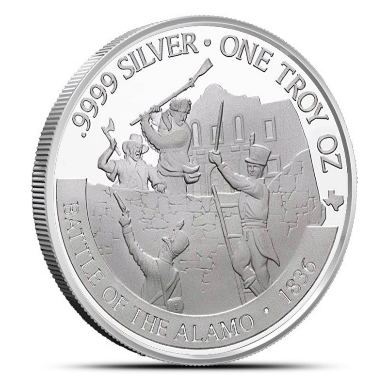 Compare 2021 1 oz Texas Mint Revolution Series Alamo Silver Round ...
