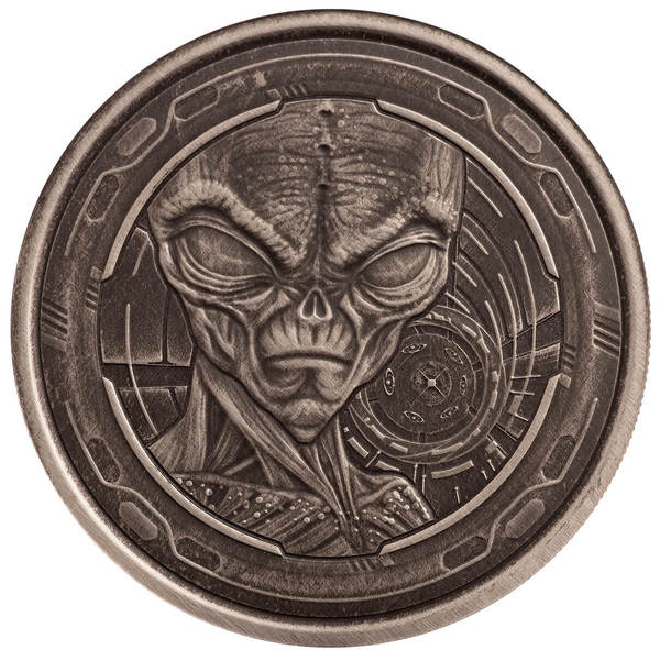 Compare prices of 2022 Ghana Alien Antique 1 oz Silver Coin from online ...