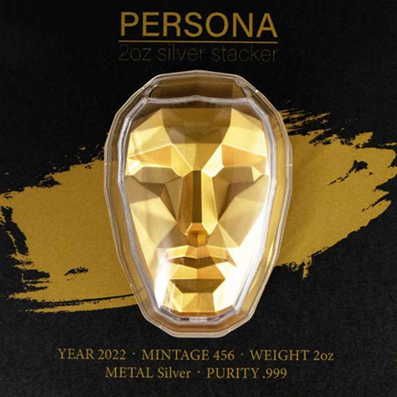 Compare 2022 2 Oz Silver Persona Gilded Stacker South Korea dealer prices