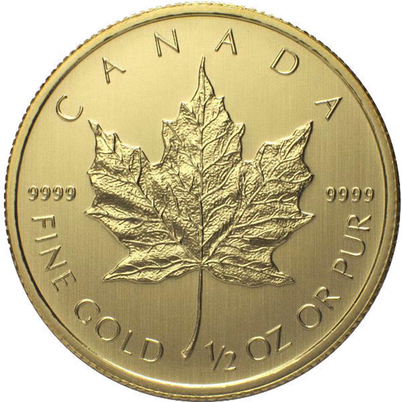 Compare 2025 1/2 oz Canadian Gold Maple Leaf $20 Coin dealer prices