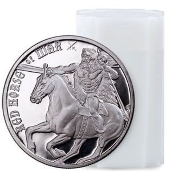 Compare prices of Red Horse of War 1 oz Silver Round from online dealers